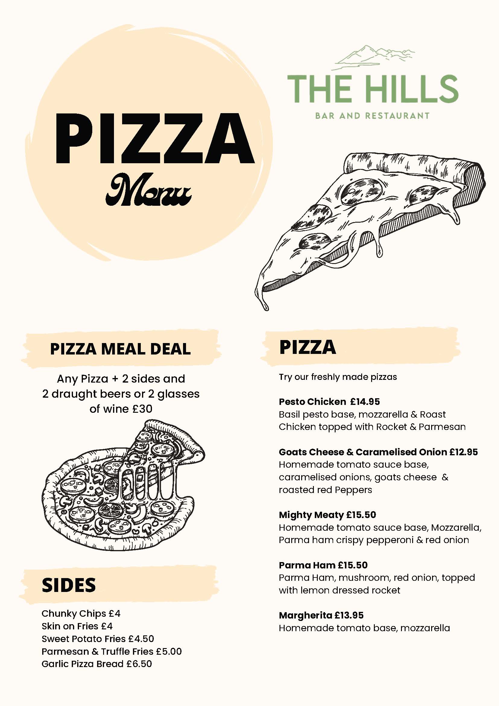 Menu | Castlereagh Hills Golf Course